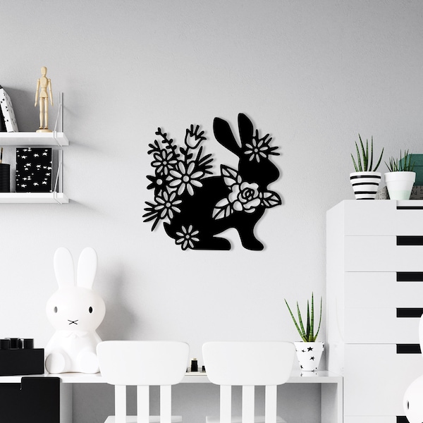 Geometric Rabbit - Etsy