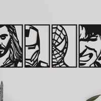 Avengers String Art/superheroes Nail and String Art - Etsy