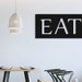 Eat Sign Wood Wall Art, Wall Decor Geometric Kitchen Eat Font, 3D ...