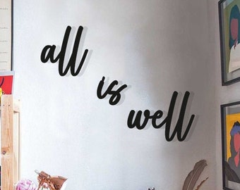 All is Well Wall Art | Etsy