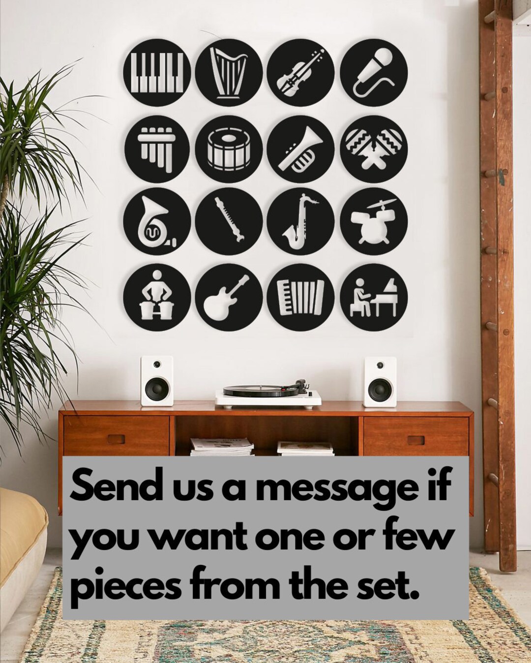 Musical Instruments: Piano, Harp, Cello, Violin, Microphone, Panflute ...