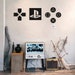 Playstation Wood Wall Art Set, PS5 Geometric Wall Decor Gift for Gamers ...
