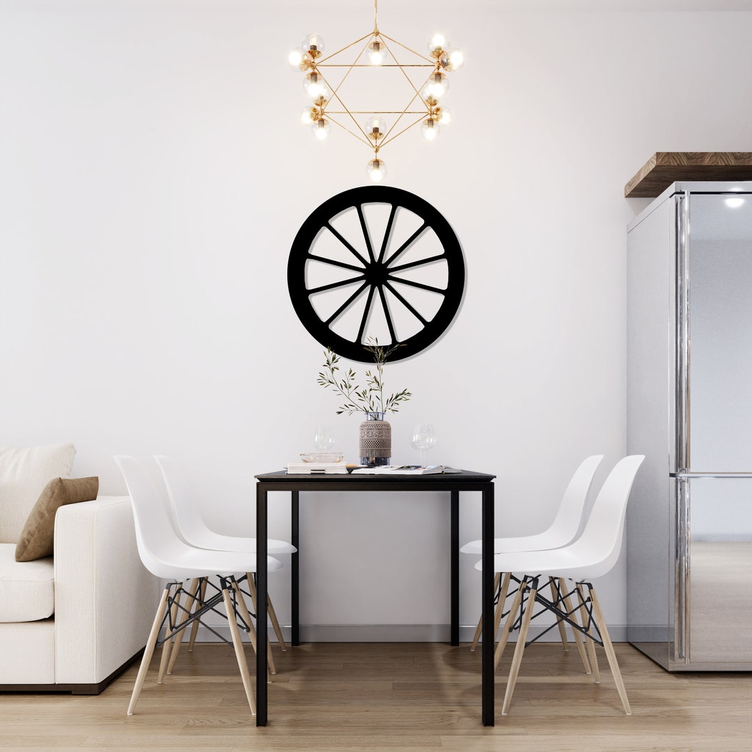 Sliced Lemon Wood Wall Art, Wall Decor Geometric Orange Lemon Figure ...