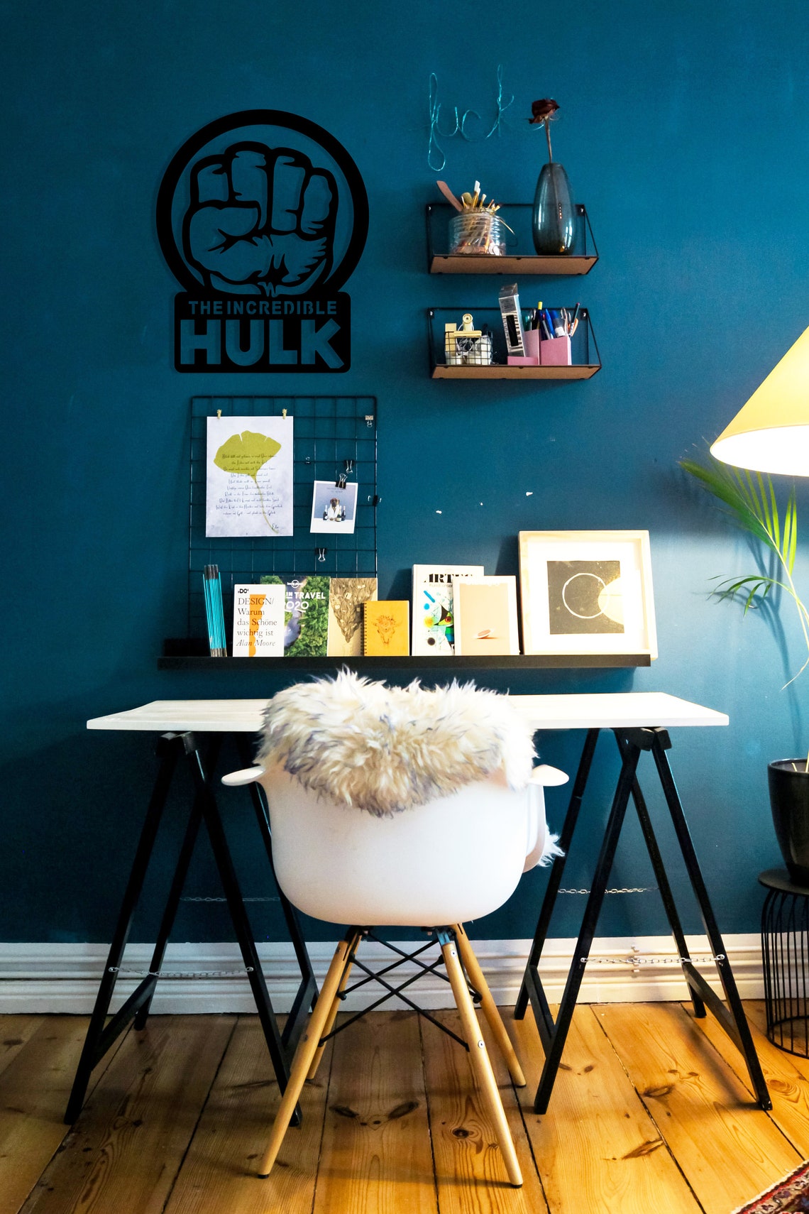 Hulk Wood Wall Art Geometric Incredible Hulk Movie Wall | Etsy