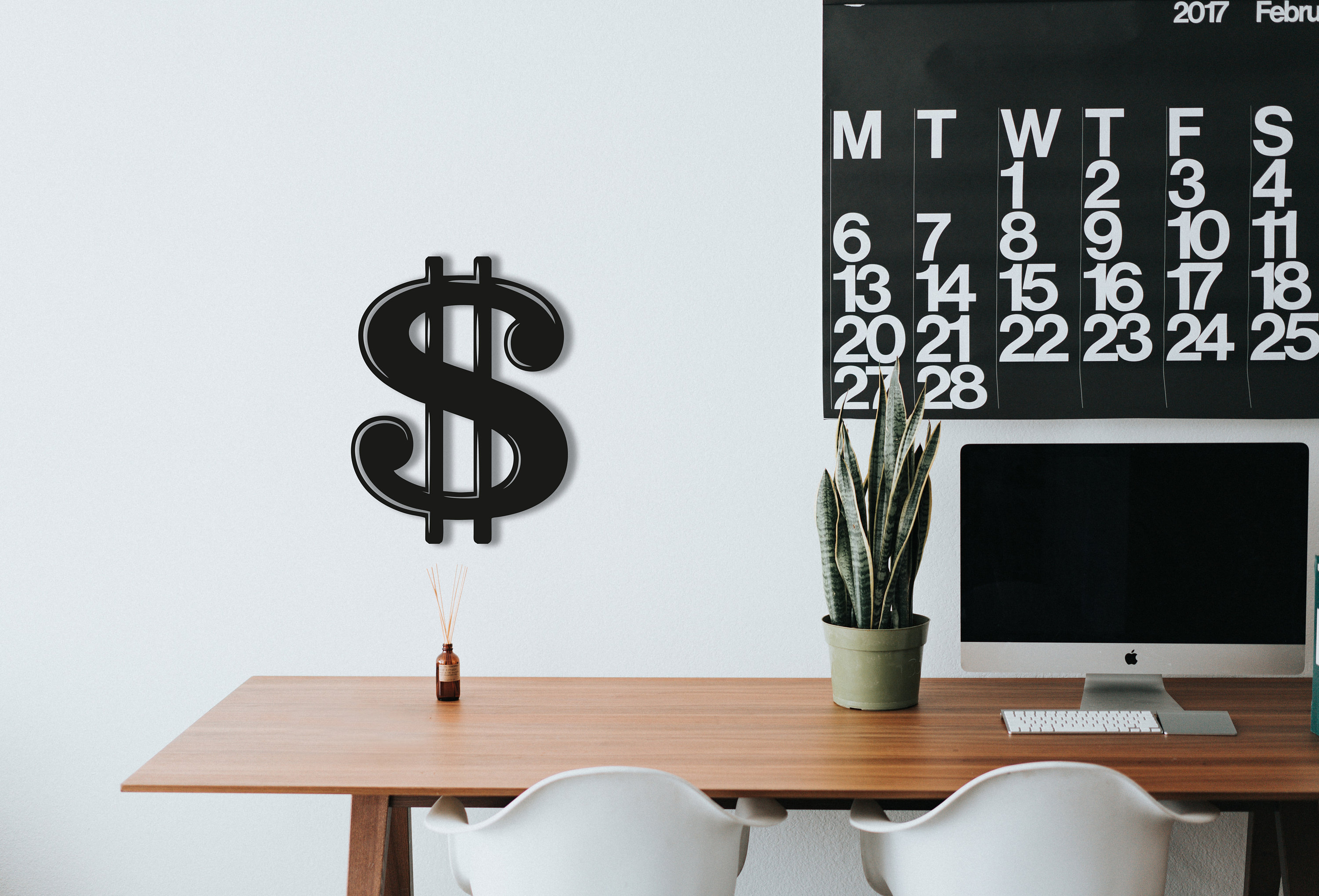 Dollar Sign Wood Wall Art Geometric Money Logo Wall Decor 3D - Etsy UK