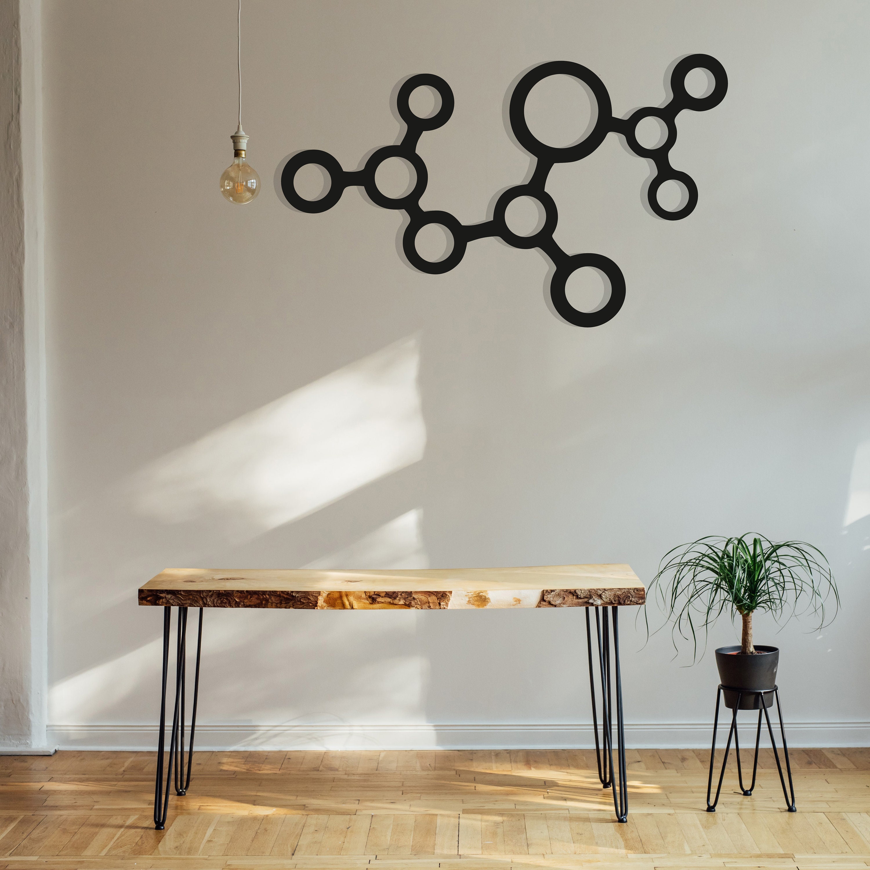 Molecules of DNA Wood Wall Art Geometric Biological Molecular - Etsy