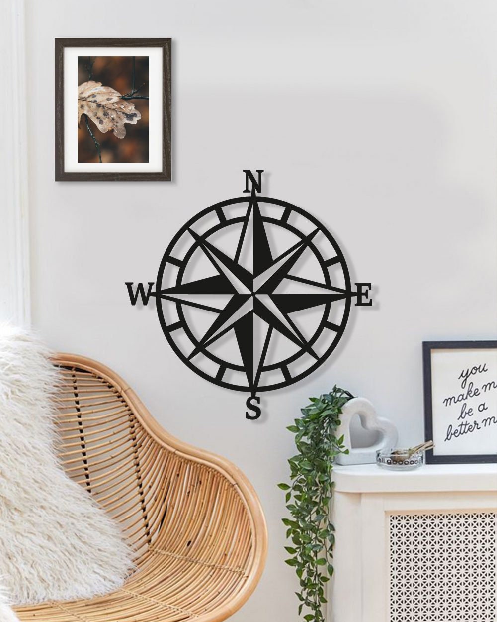 Compass Wood Wall Art Geometric Traveller Sign Wall Decor - Etsy