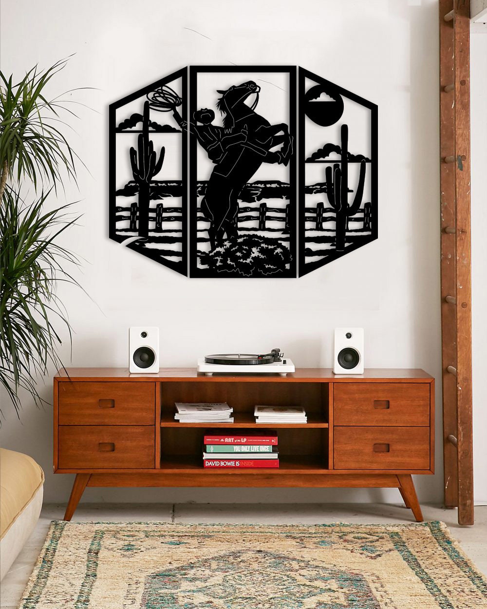 Country Style Western Scenery Wood Wall Art Set Geometric - Etsy