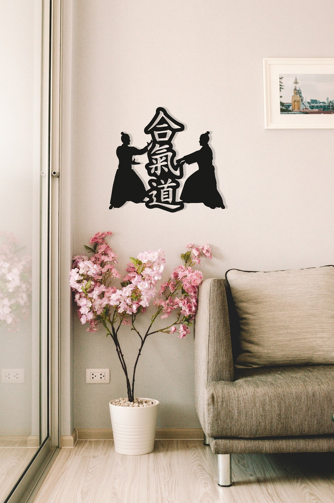 Kung Fu Wood Wall Art, Geometric Chinese Wall Decor Figure, 3D ...