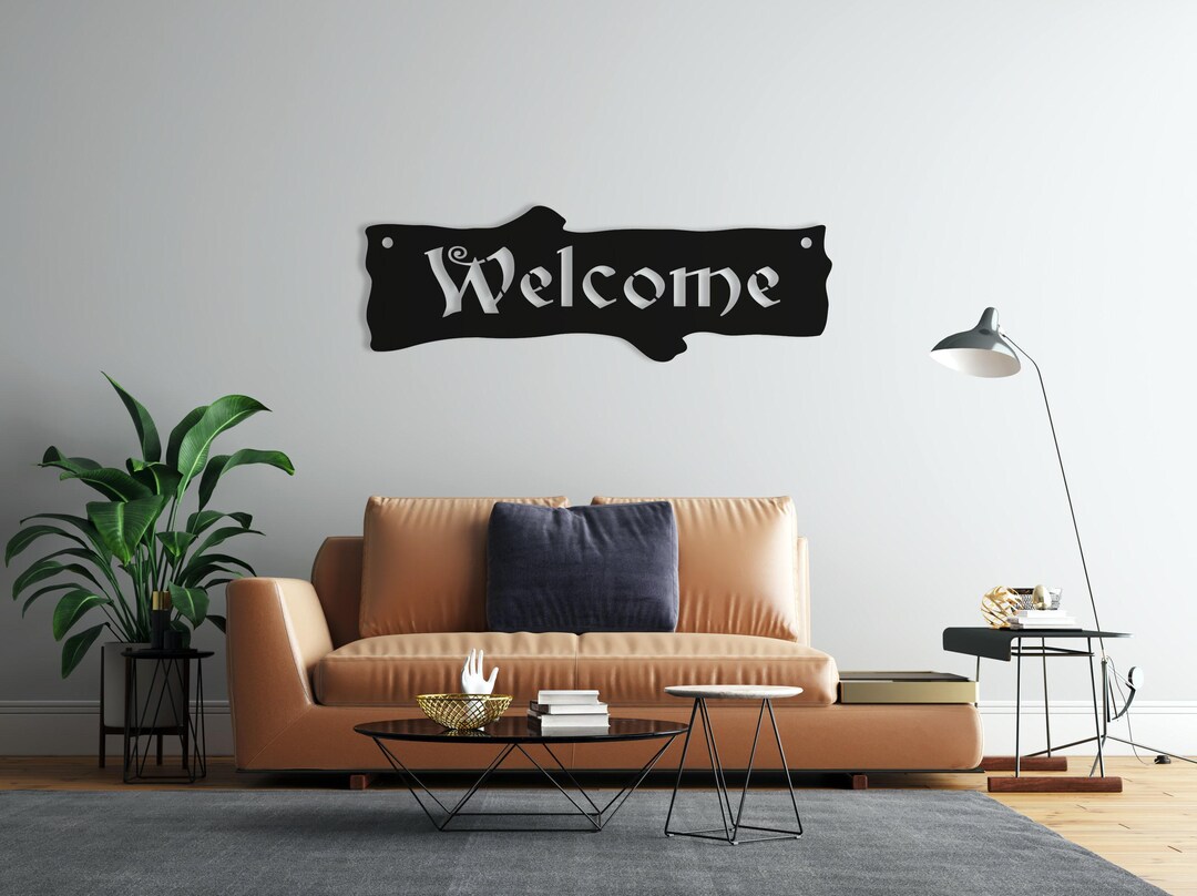 Wooden Stump Welcome Sign Geometric Log Wall Art 3D Minimalist Decor - Etsy