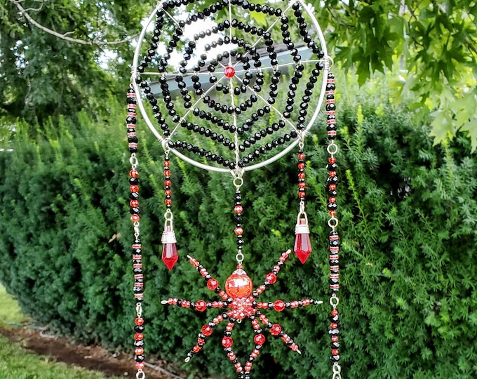 Crystal Spider Hanging. Spider Suncatcher. Crystal Suncatcher. Witch ...