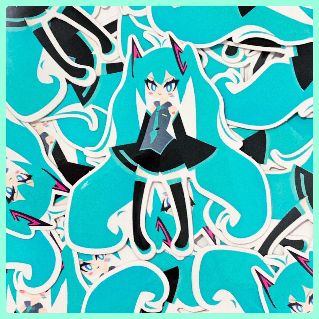 Hatsune Miku | Waterproof Vinyl Stickers | Vocaloid - Etsy