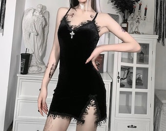 High Slit Mini Dress - Etsy