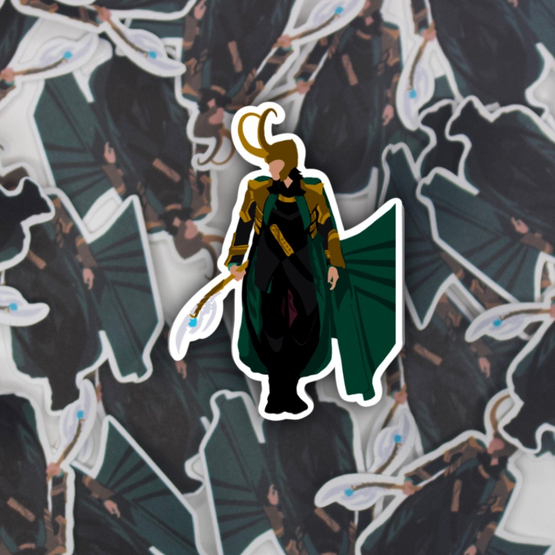 Loki Sticker Marvel Thor Disney Digital Art Sticker - Etsy