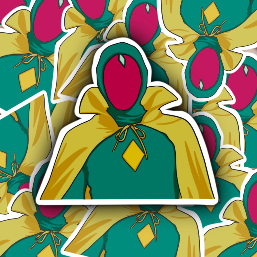 Vision Wandavision Marvel Weatherproof Digital Art Sticker ...