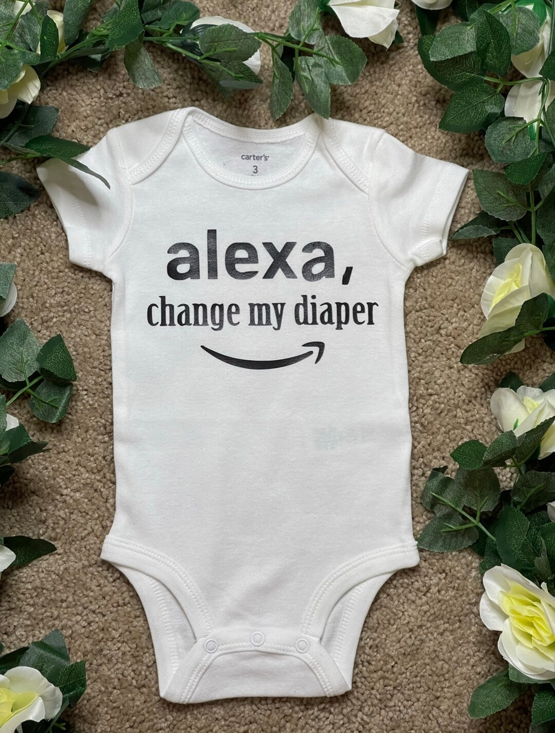 Alexa Change My Diaper Custom Baby Bodysuit - Etsy