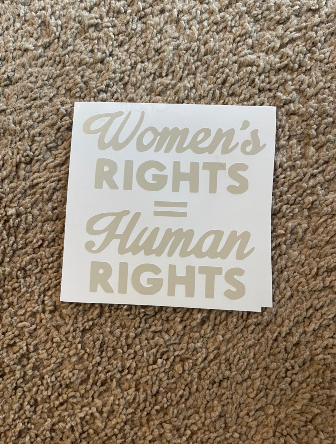 Women's Rights = Human Rights Car Decal - Etsy