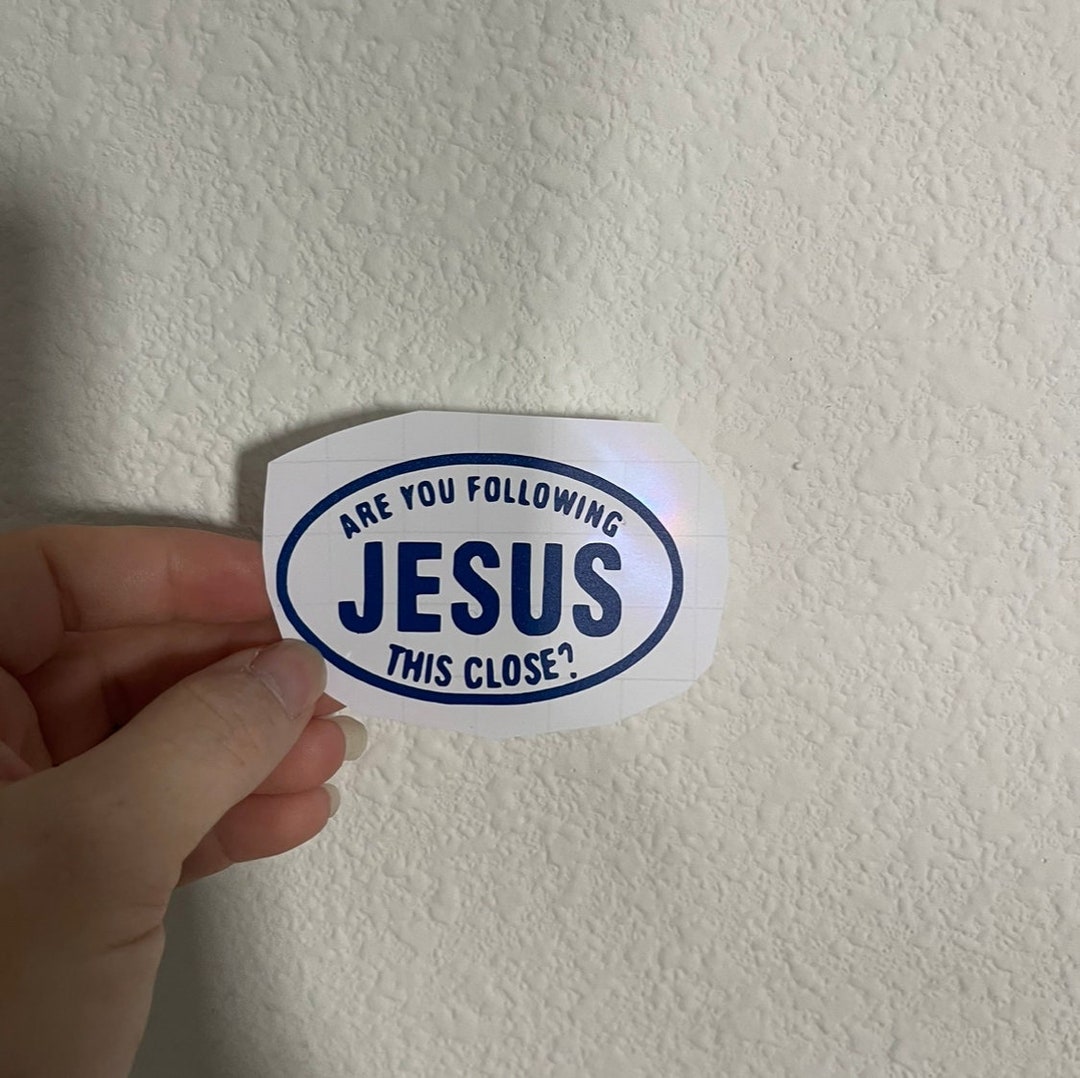 Jesus This Close Car Decal, Car Decal - Etsy