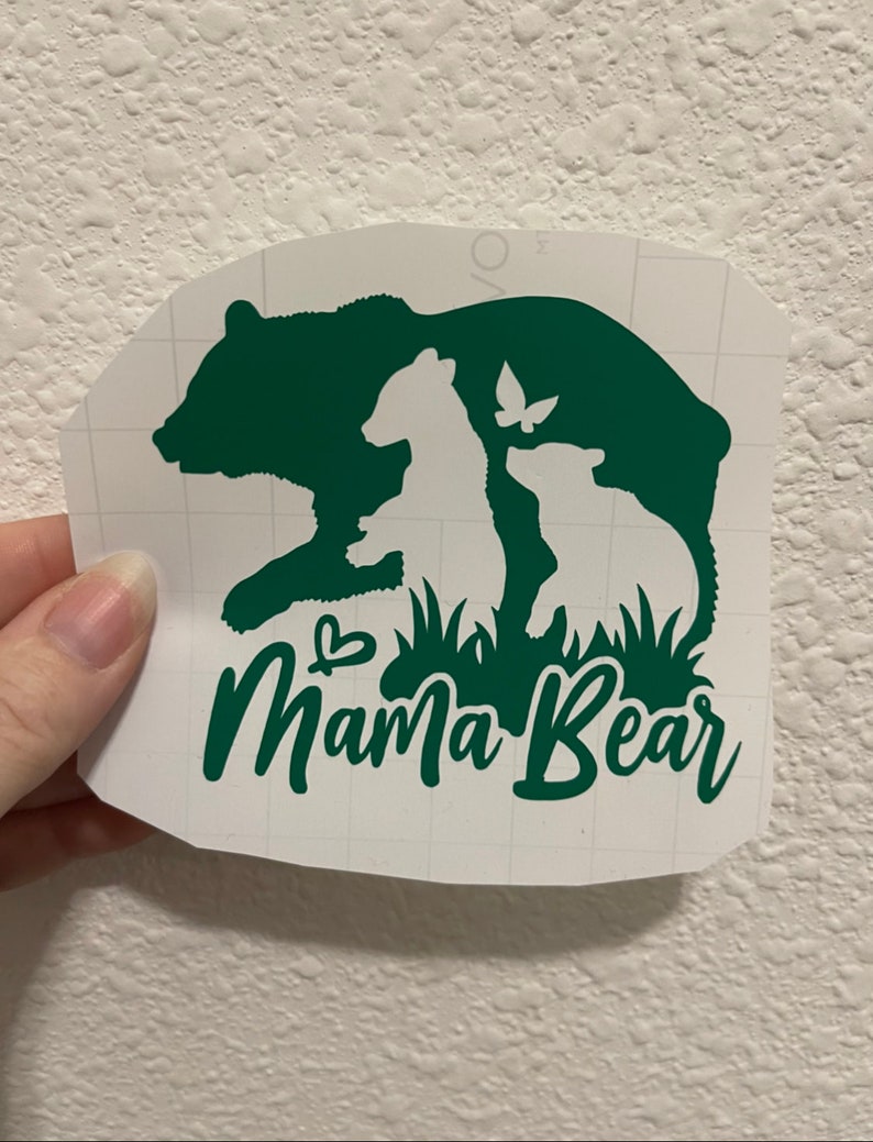 Mama Bear Car Decal, Vinyl Decal - Etsy