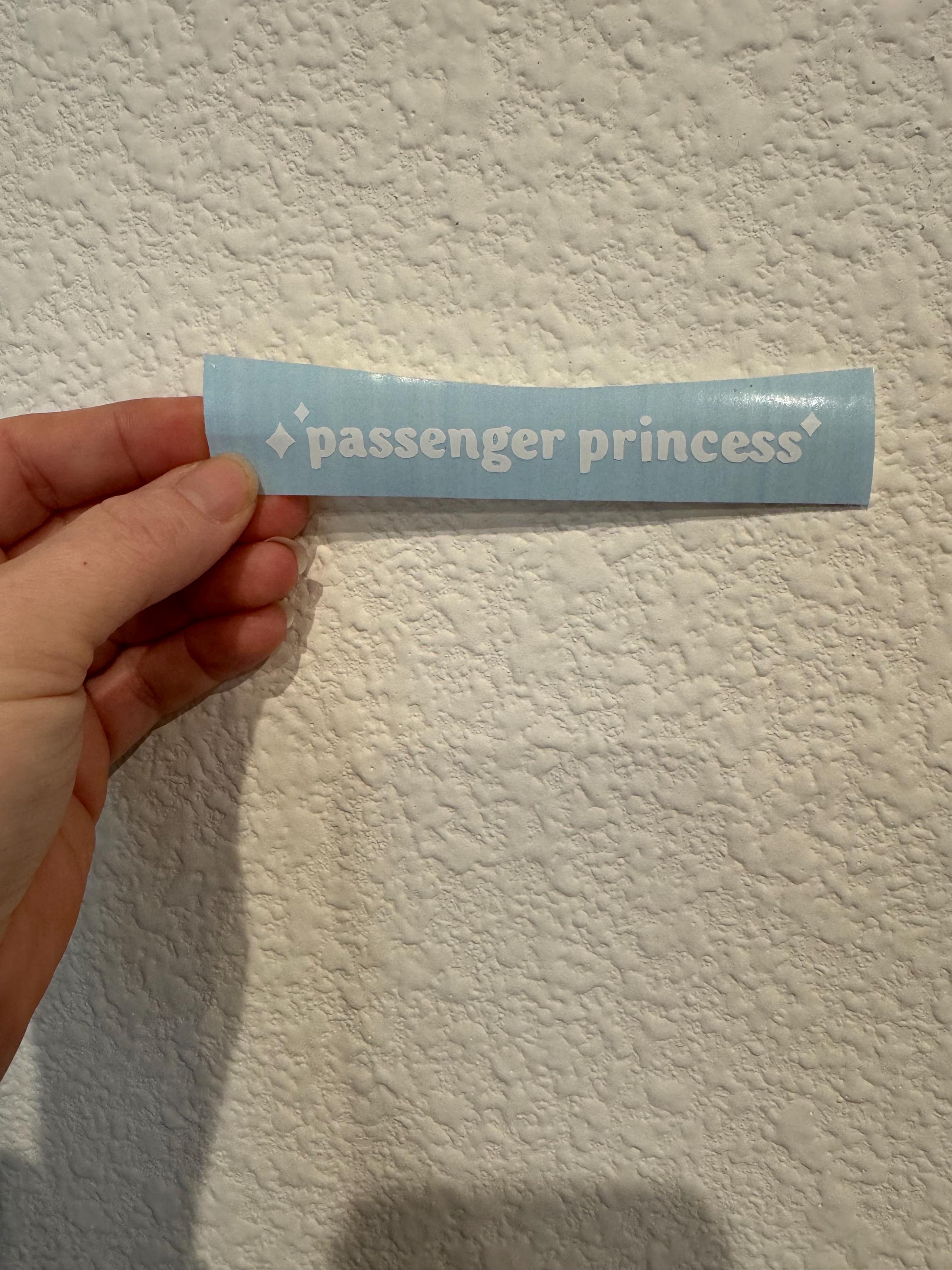 Passenger Princess Car Decal, Vinyl Decal - Etsy