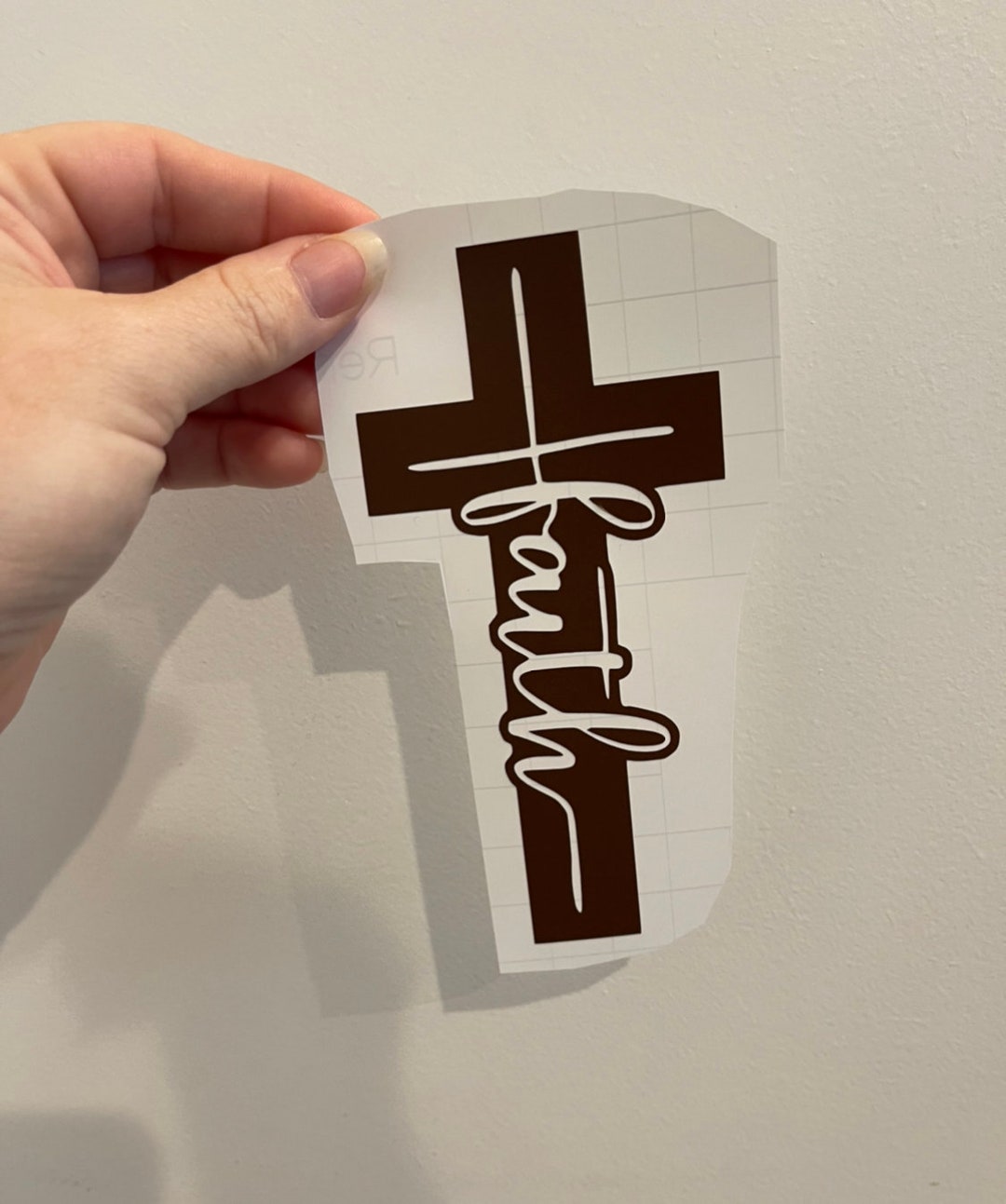 Faith Cross Car Decal, Vinyl Decal - Etsy