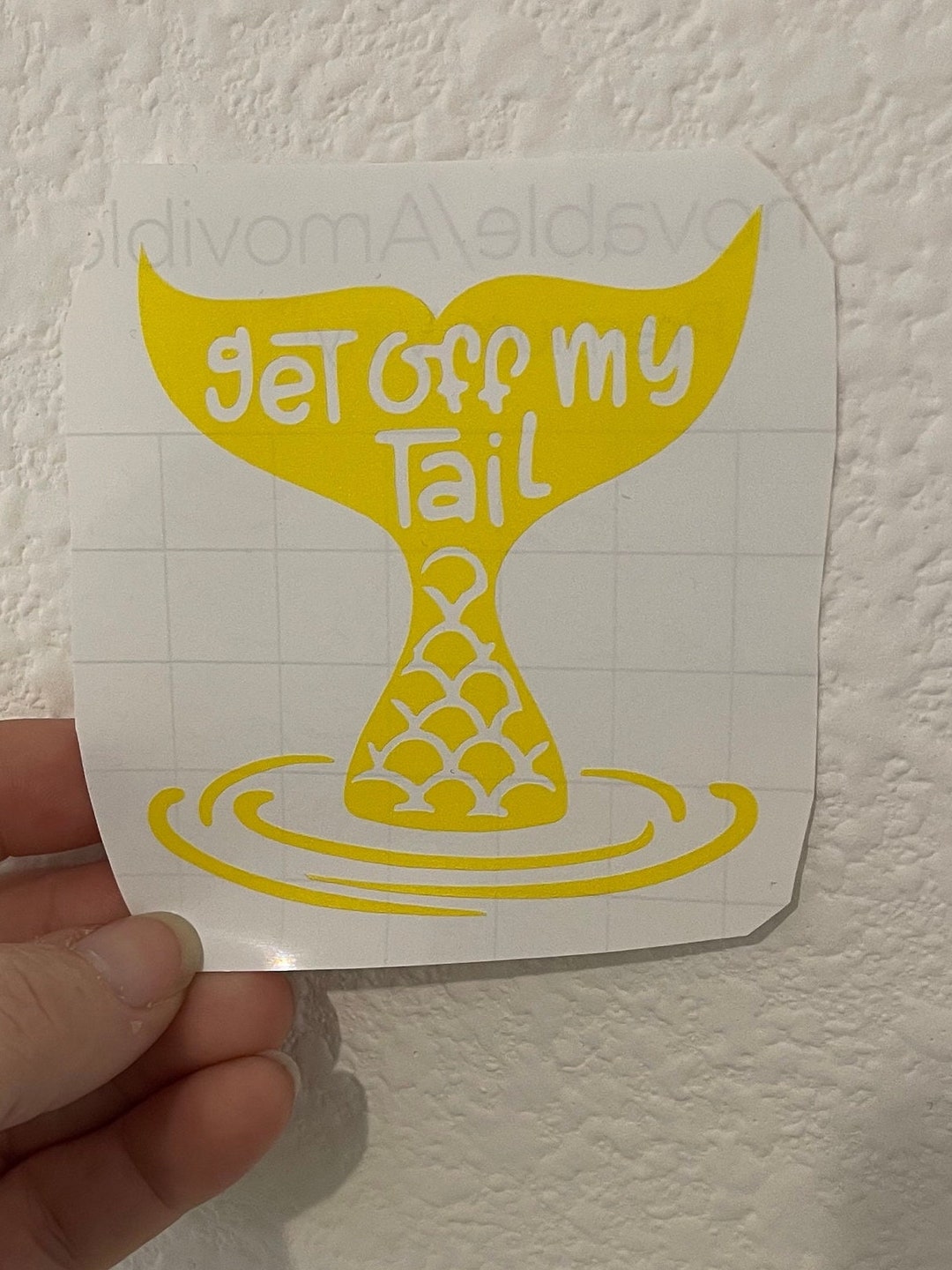 Get off My Tail Car Decal, Vinyl Decal - Etsy