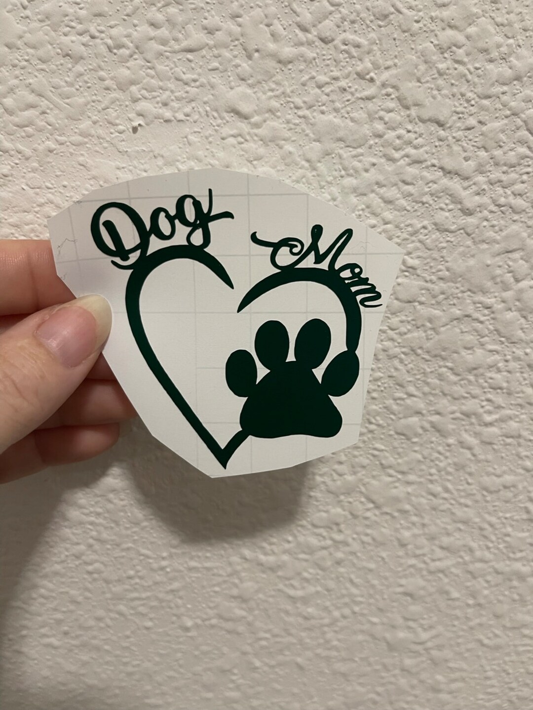 Dog Mom Car Decal, Vinyl Decal - Etsy
