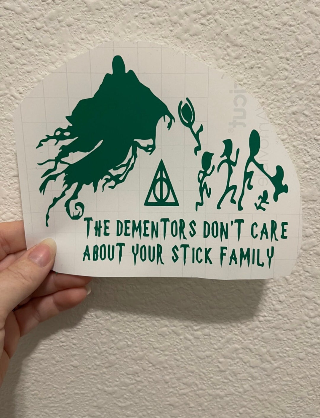 Don't Care About Your Stick Figure Family Car Decal , Vinyl Decal - Etsy