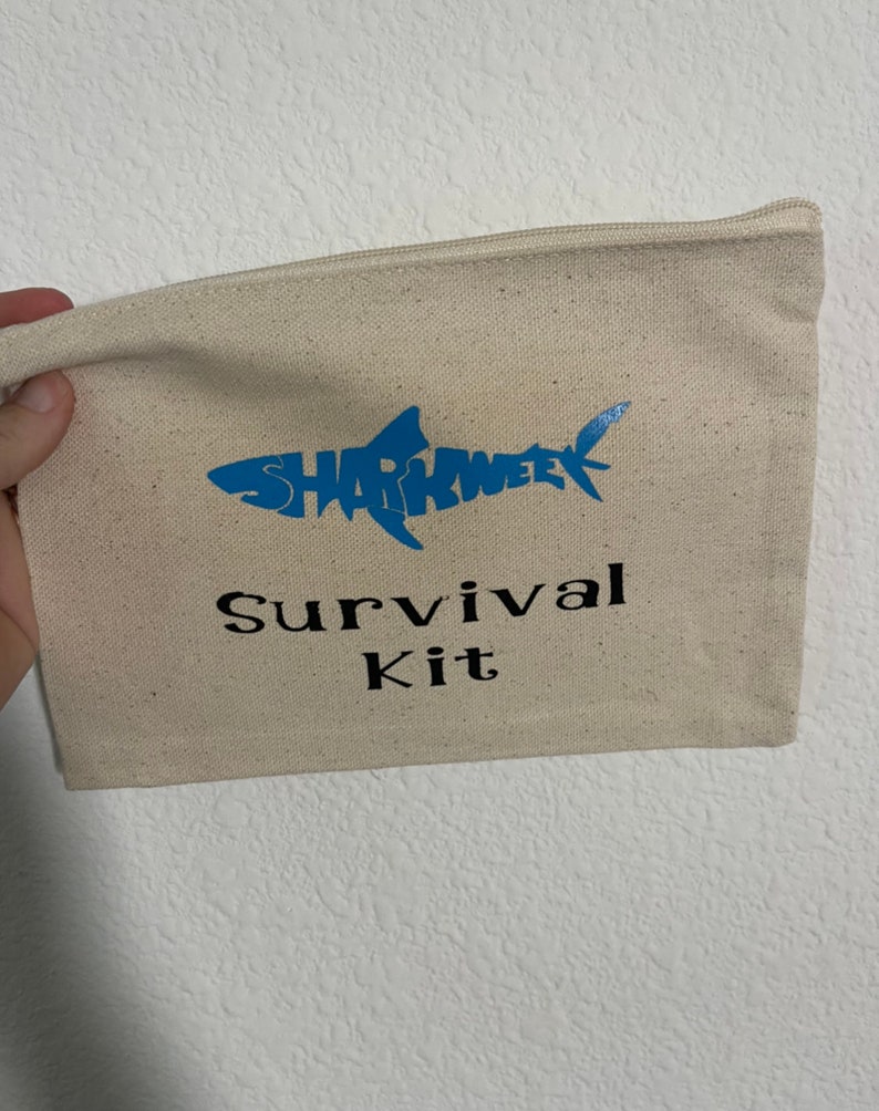 Shark Week Survival Kit Period Bag, Code Red Period Bag, Tampon Bag,pad ...