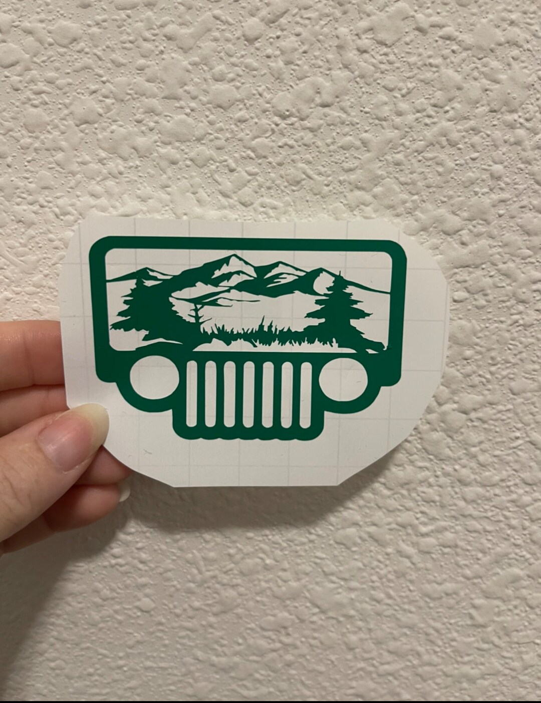 Mountain View Car Decal, Vinyl Decal - Etsy