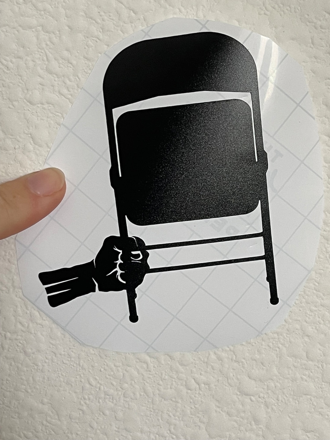 Folded Chair Car Decal, Vinyl Decal - Etsy