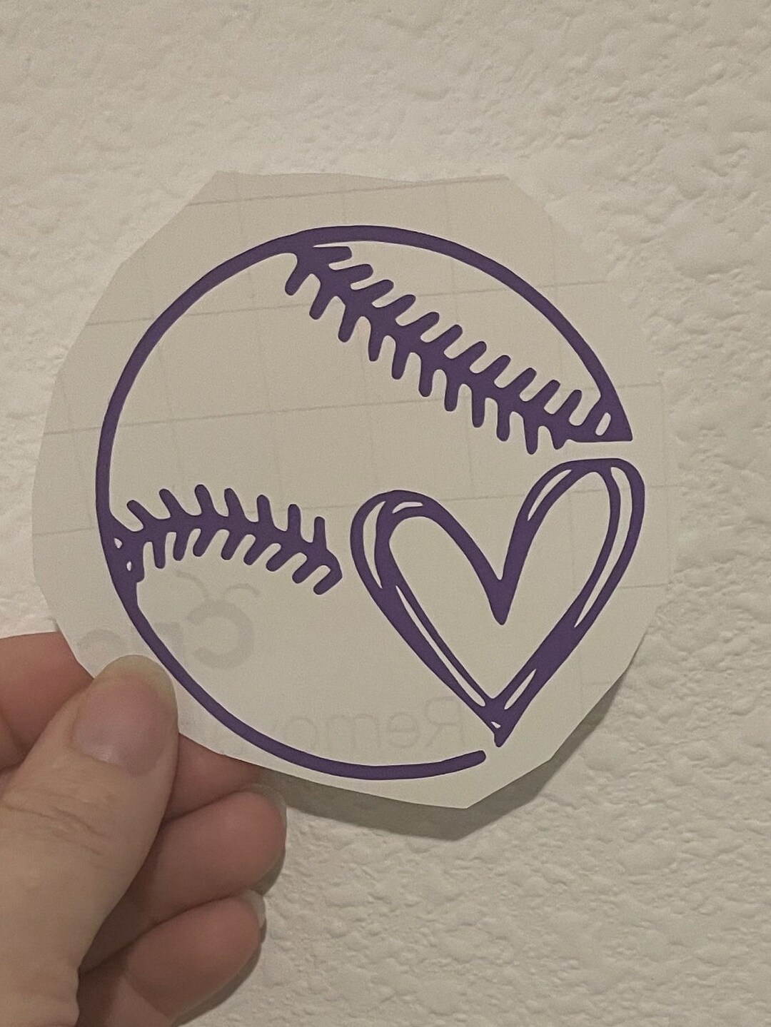 Love Baseball Car Decal, Vinyl Decal - Etsy