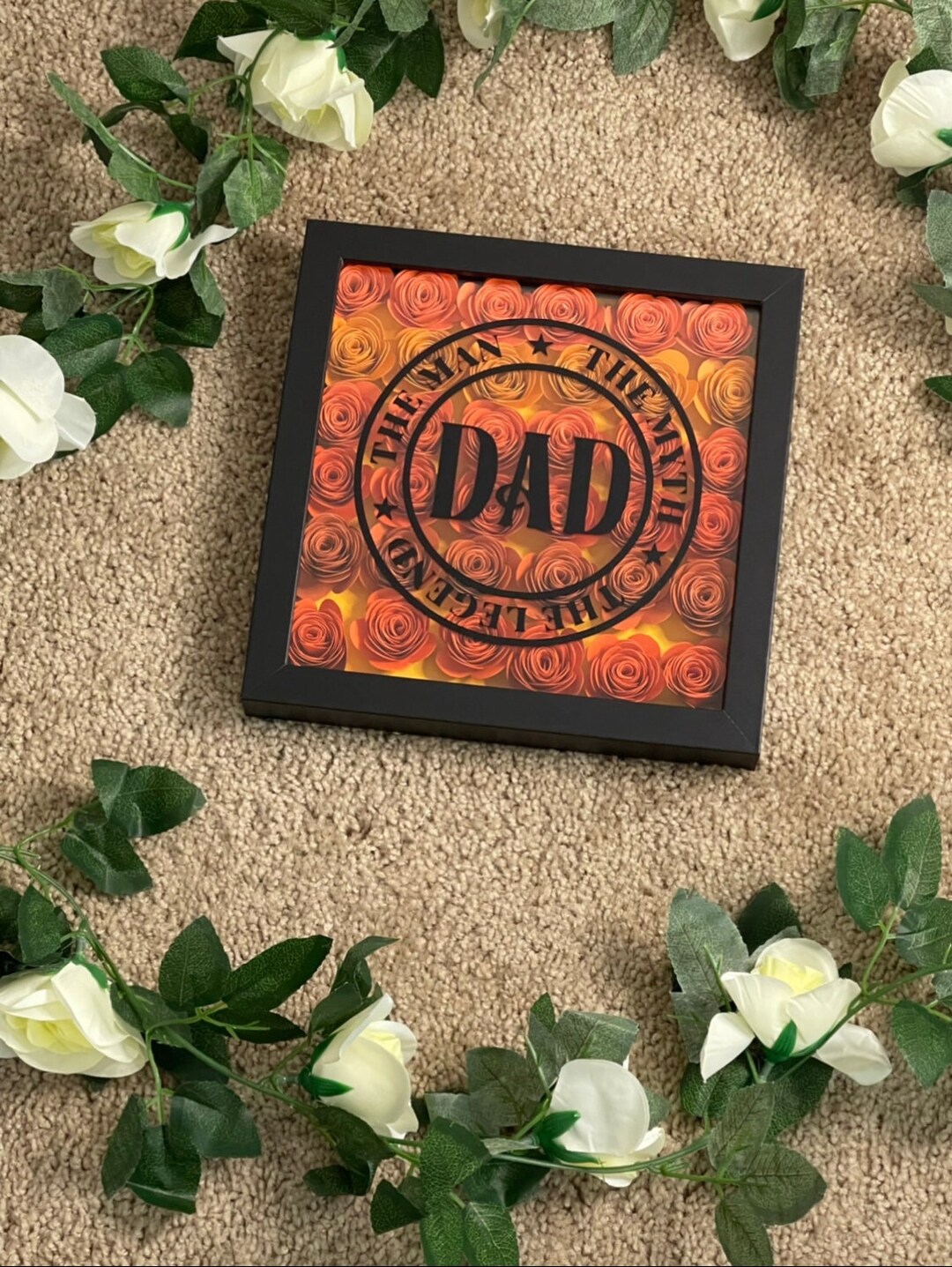 Father's Day Shadow Box, the Man ,the Myth, the Legend - Etsy
