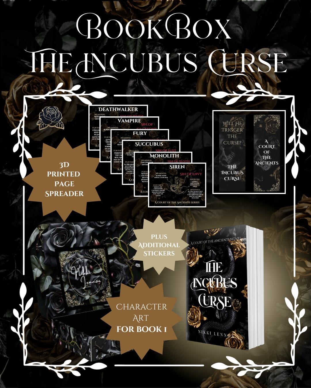Book Box - the Incubus Curse Paperback - Etsy