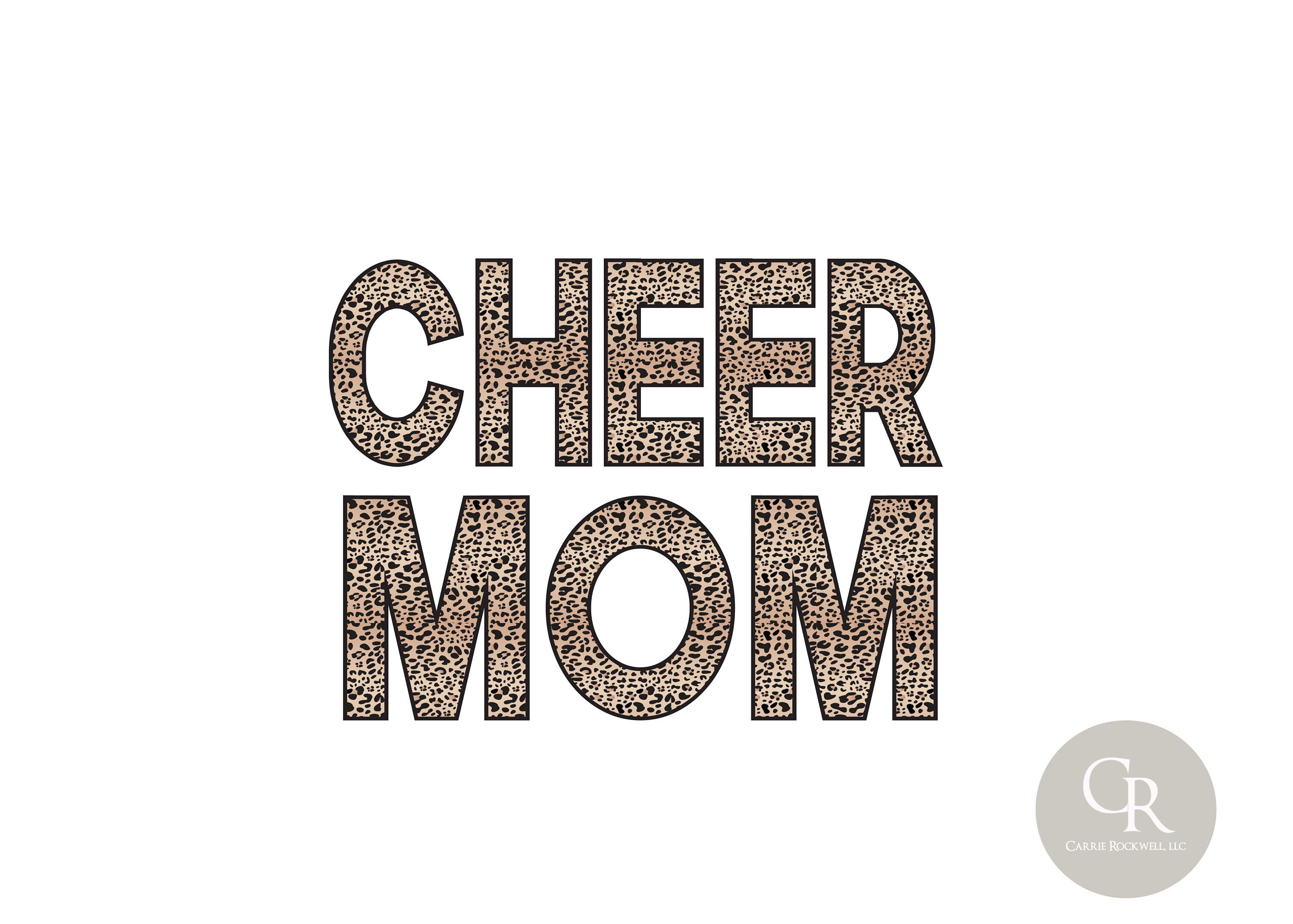 Cheer Mom Leopard Print Sublimation Design - Etsy