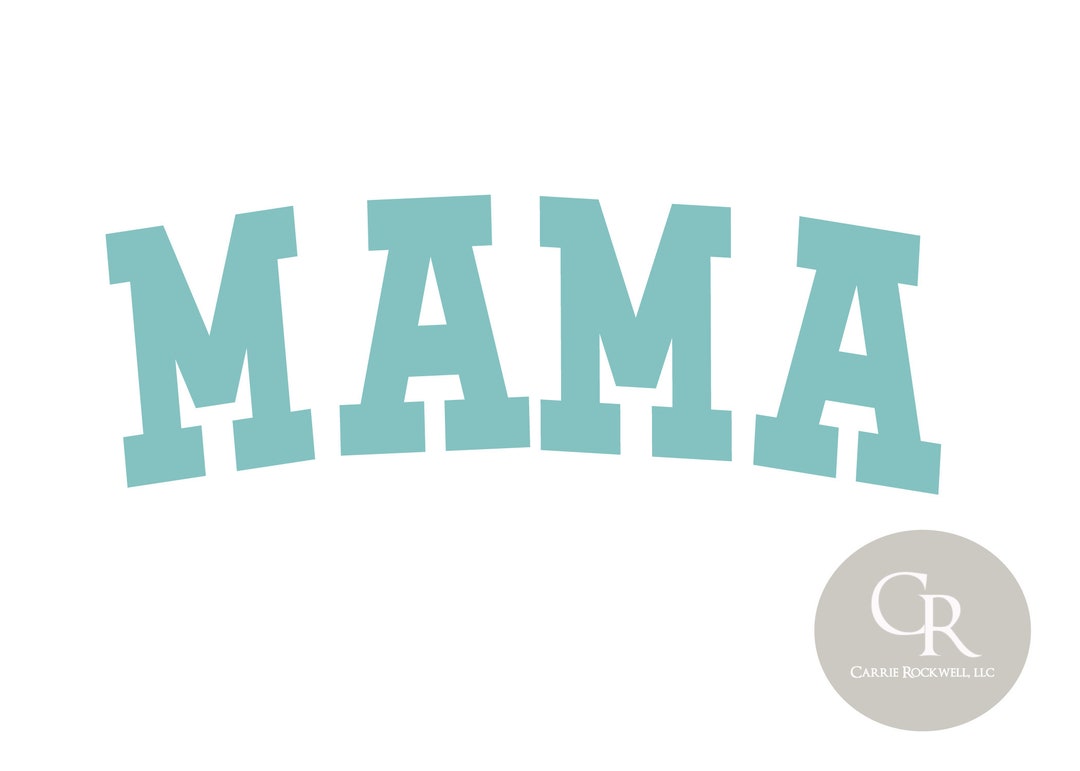 MAMA Blue Sublimation Design - Etsy