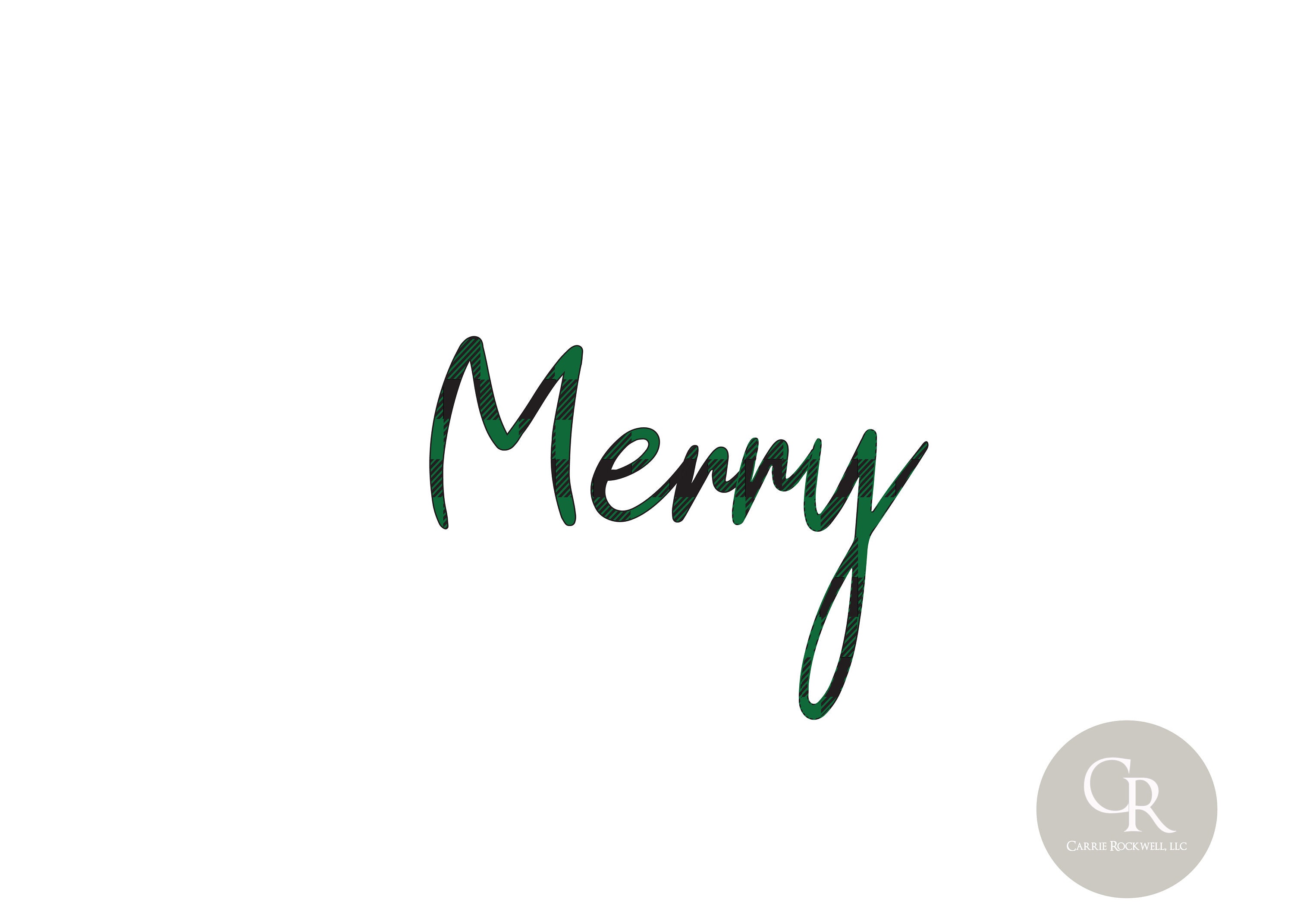 Merry Green Buffalo Plaid Sublimation Design - Etsy