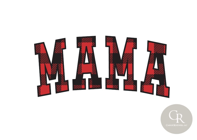 Mama Red Buffalo Plaid Sublimation Design - Etsy