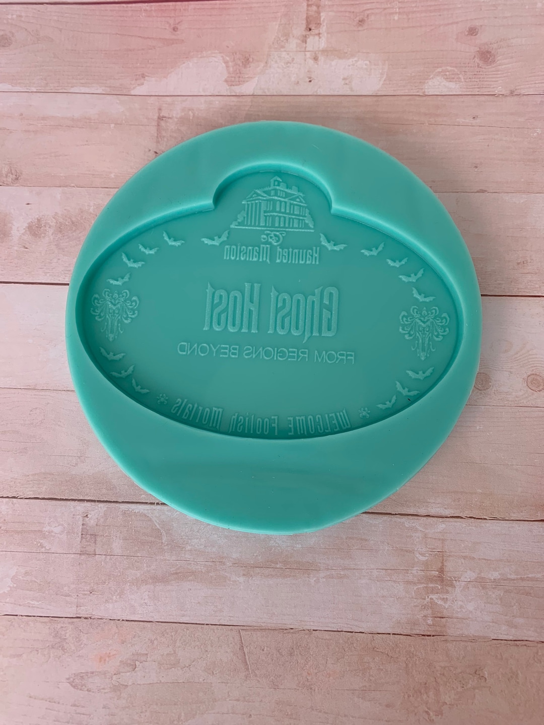 Spooky Mansion Coaster Name Tag Mold - Etsy