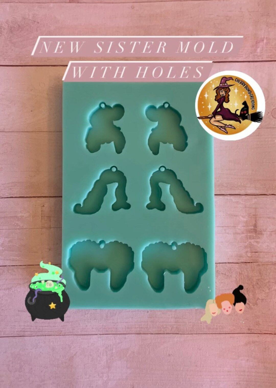 Sister Witch Mold With Holes - Etsy