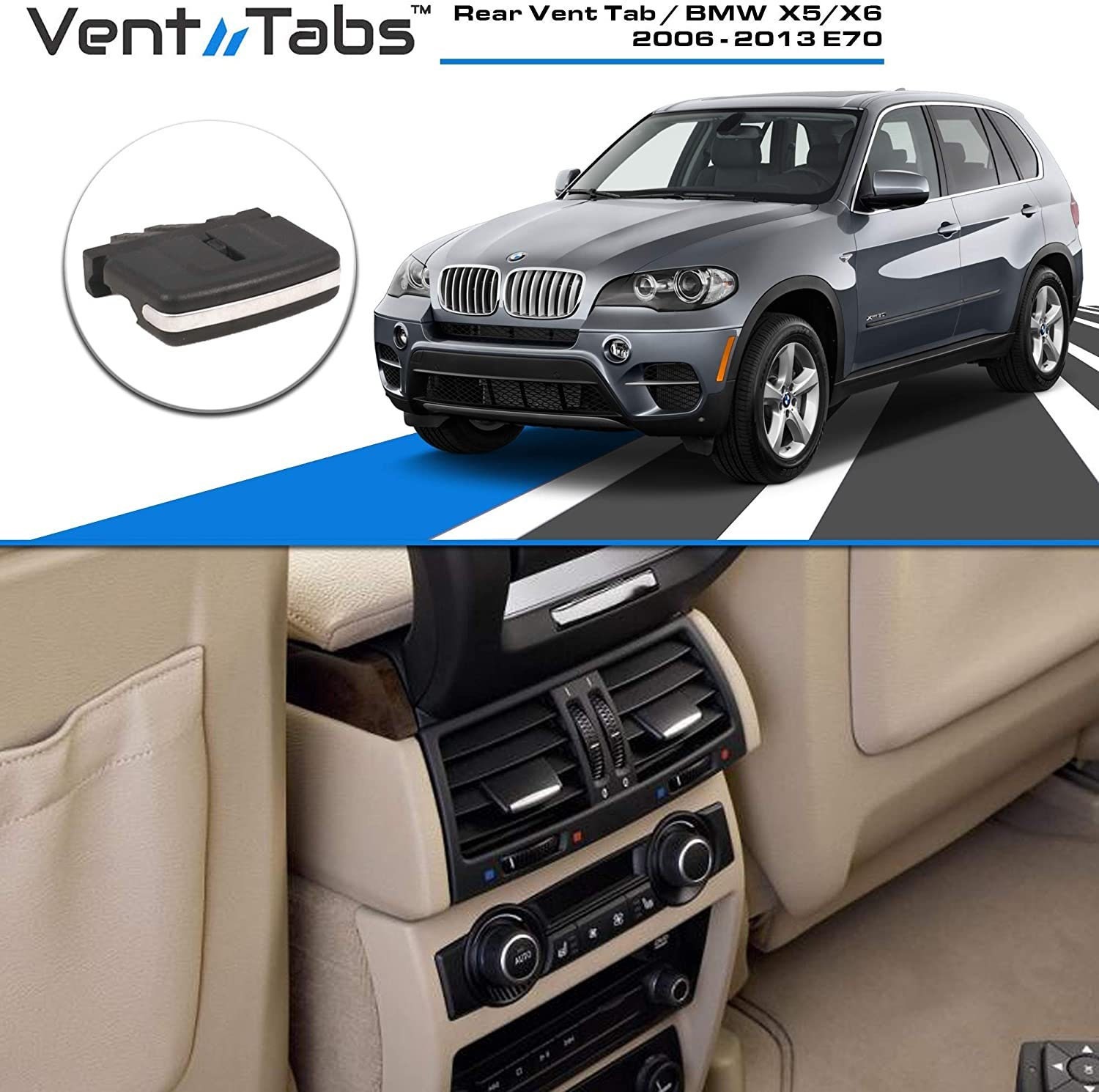 Vent Tabs Replacement Vent Clip BMW X5 / X6 Rear Vents 2006-2013 E70 ...