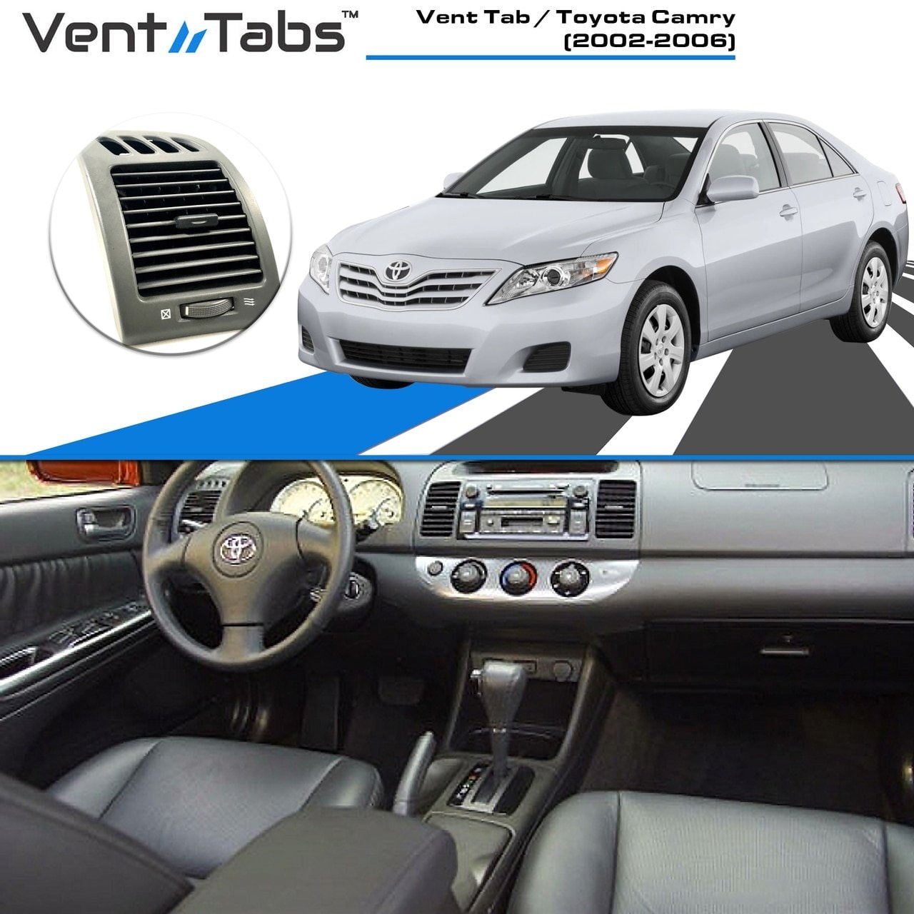 Vent Tabs Replacement Vent Clip for Toyota Camry 2002-2006 Vent Tab ...