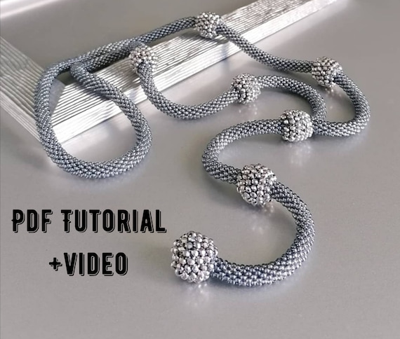 Bead crochet tutorial Step by step instruction for crocheting | Etsy
