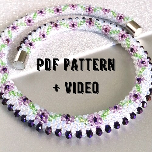 Beginners Learn Bead Crochet Tutorial Bracelet Pattern Pdf - Etsy