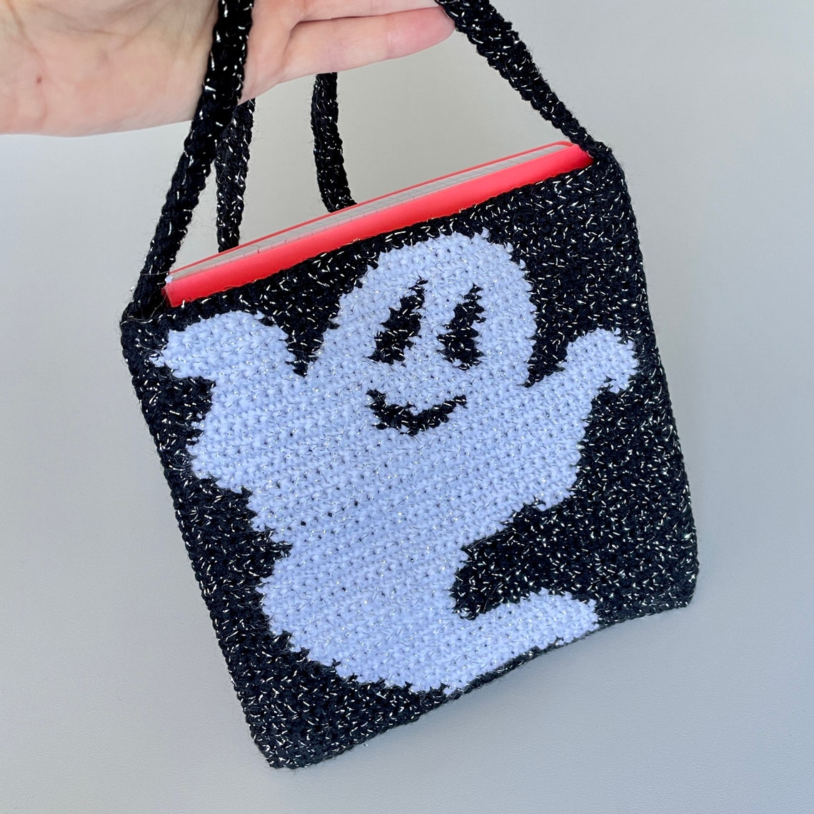 Video Crochet Bag Pattern Halloween Bag Small Crossbody Bag - Etsy