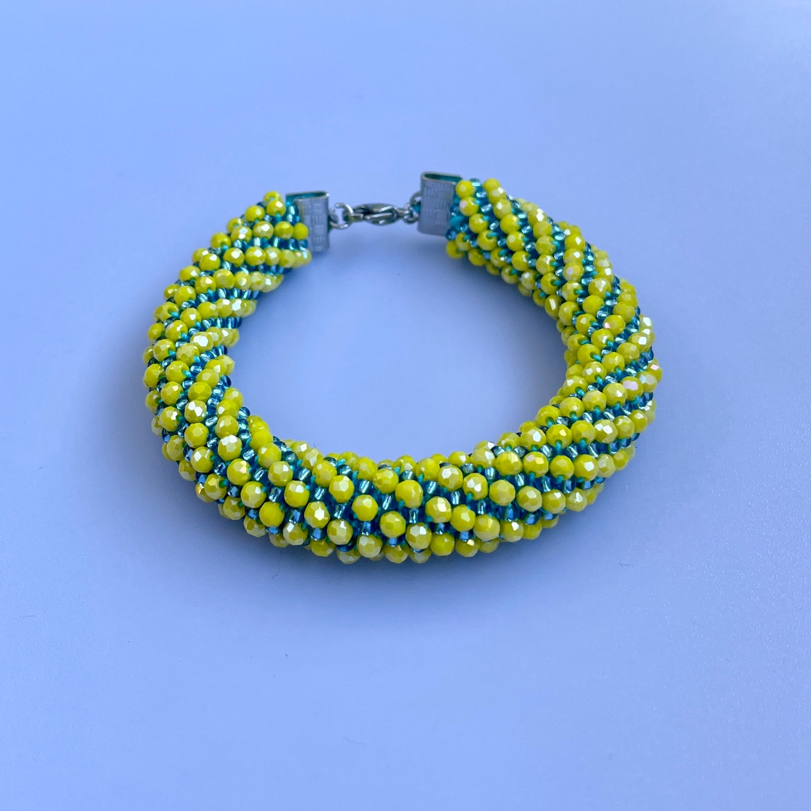 Ukraine Flag Bracelet Pattern Bead Crochet Pattern Stand - Etsy