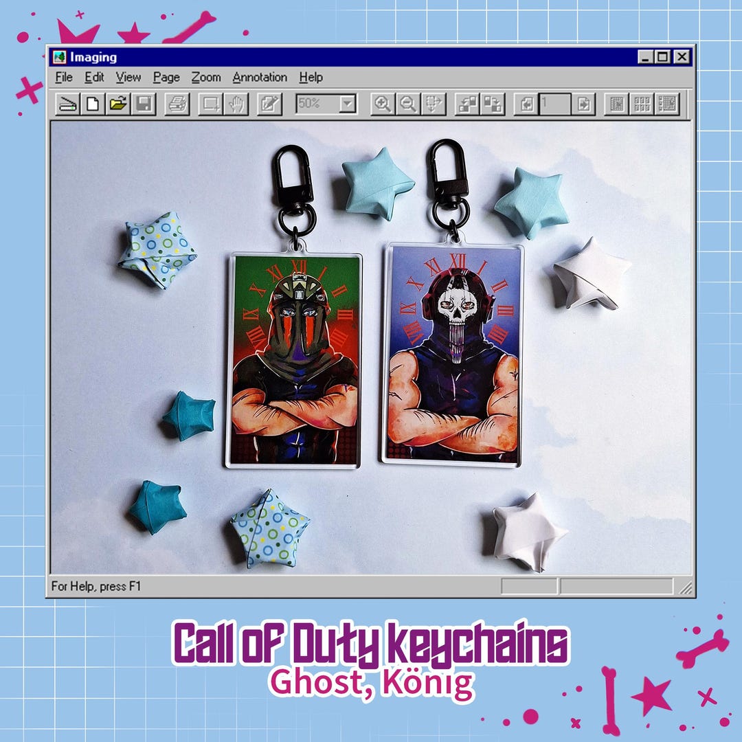 Call of Duty Acrylic Keychains Ghost, König Modern Warfare 2 Gamer Gift ...