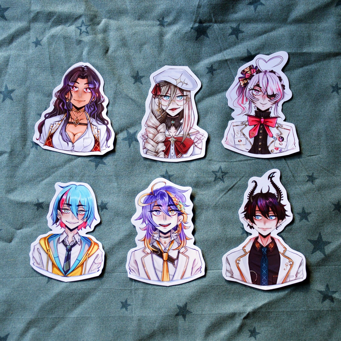 NIJISANJI EN ILUNA Stickers Ren Zotto Kyo Kaneko Aster - Etsy Hong Kong