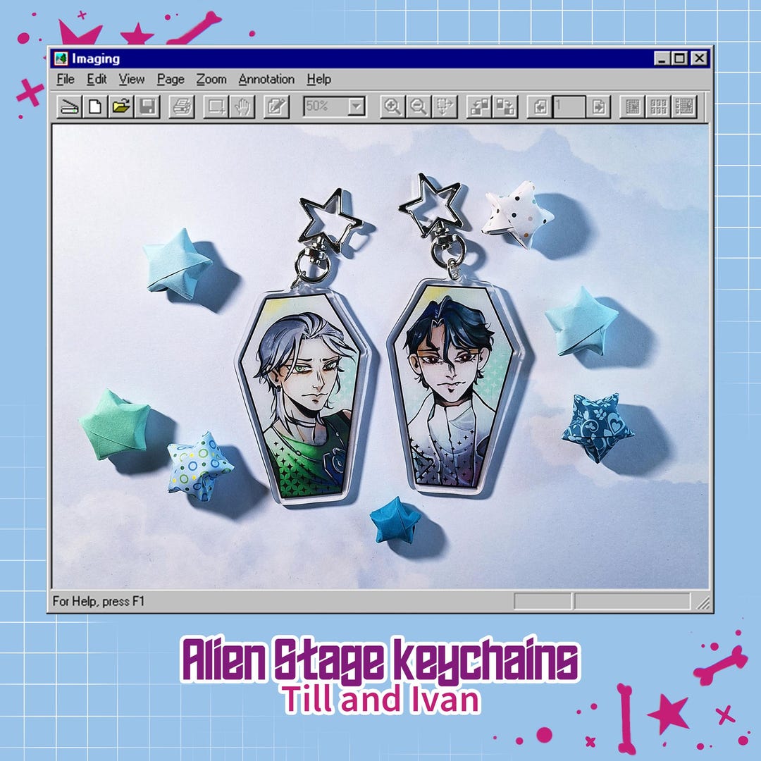 Alien Stage Acrylic Keychain - Ivan, Till - Double Sided Acrylic ...