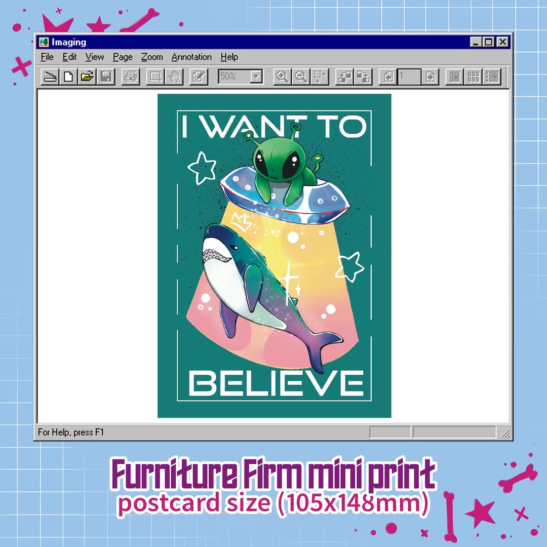 Silly Alien and Shark Mini Print - Aftonsparv - Alien - Ikea Inspired ...